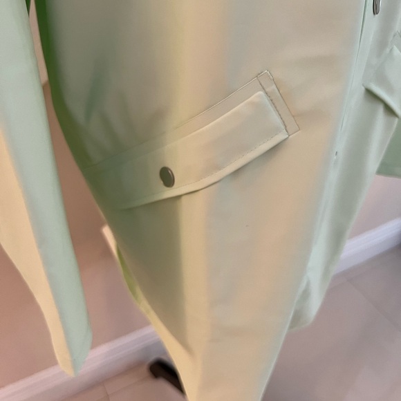 Rains | Jackets & Coats | Rains Long Jacket Rain Coat In Mineral | Poshmark